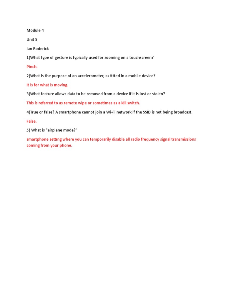 Module 4 Unit 5 Roderick | PDF