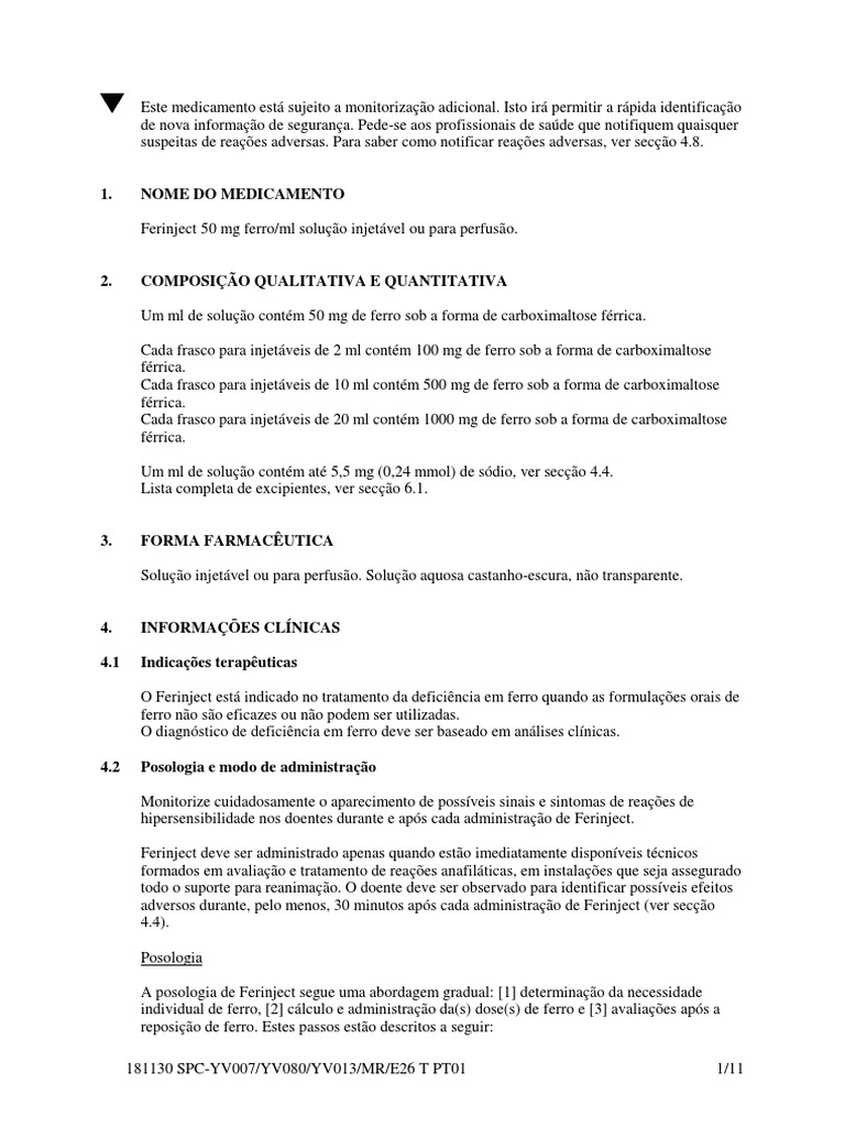 Ferinject RCM | PDF | Gravidez | Ferro