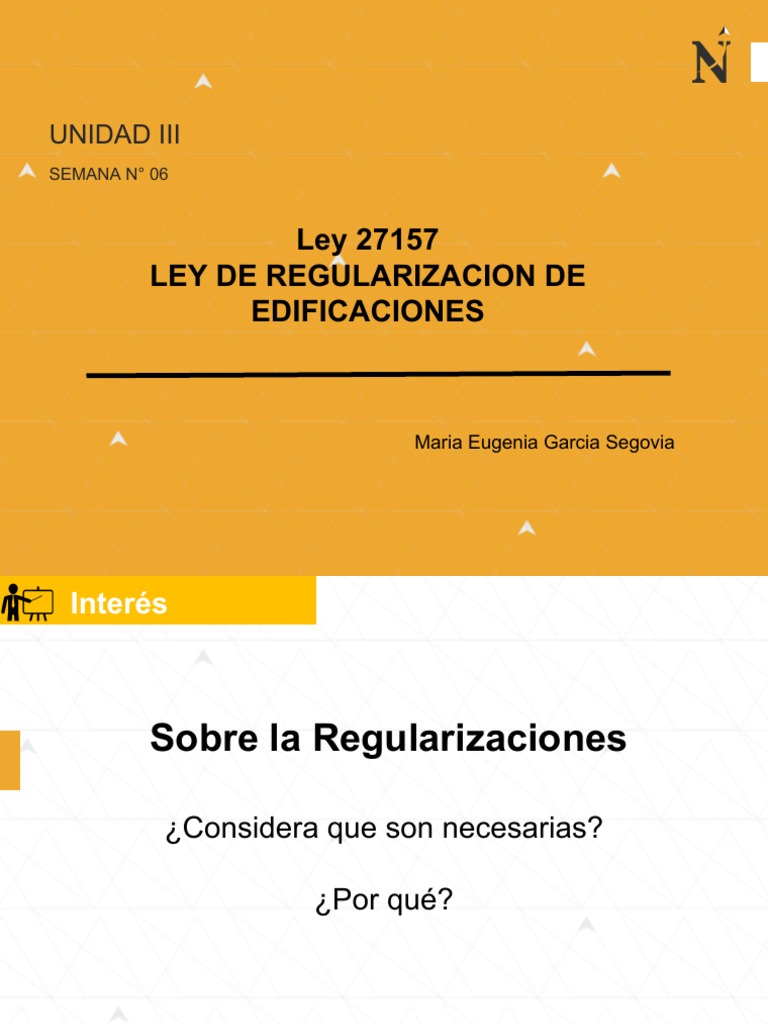 1 PARTE SEMANA 6 LEY 27157 Ley de Regularización de Edificaciones (1).pdf | PDF | Condominio ...