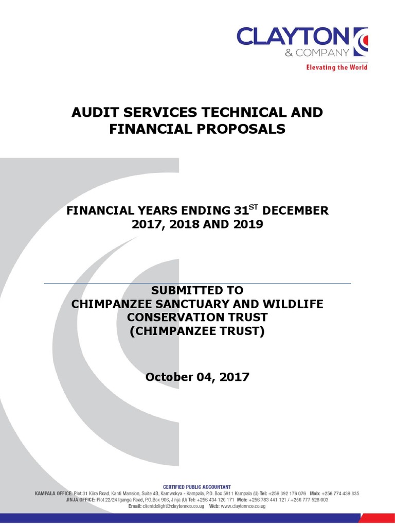 Audit Proposal - CSWCT PDF | PDF | Internal Control | Audit