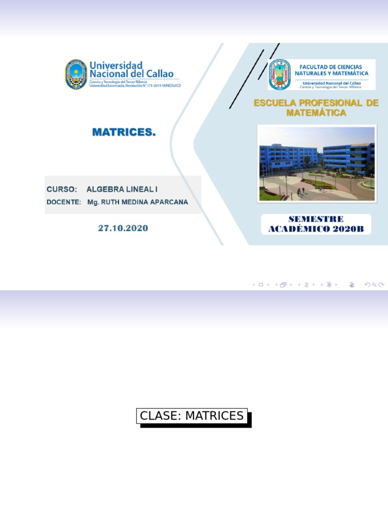 MATRICES | PDF | Matriz (Matemáticas) | Física Matemática