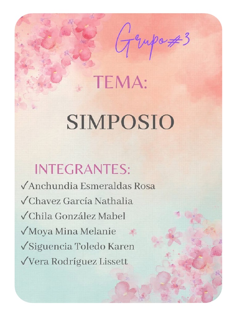 Qué es un simposio y su organización | PDF | Simposio (Platón) | Simposio