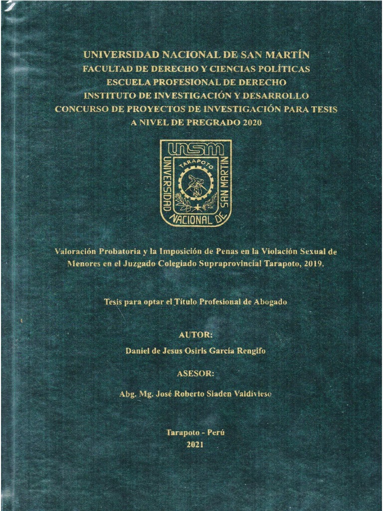 DERECHO - Daniel de Jesus Osiris García Rengifo | PDF | Derecho penal ...