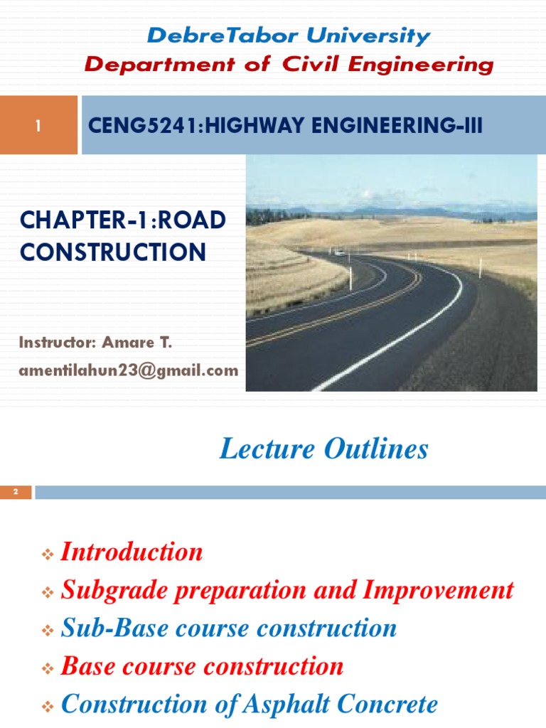 Subgrade Preparation in Road Construction | PDF