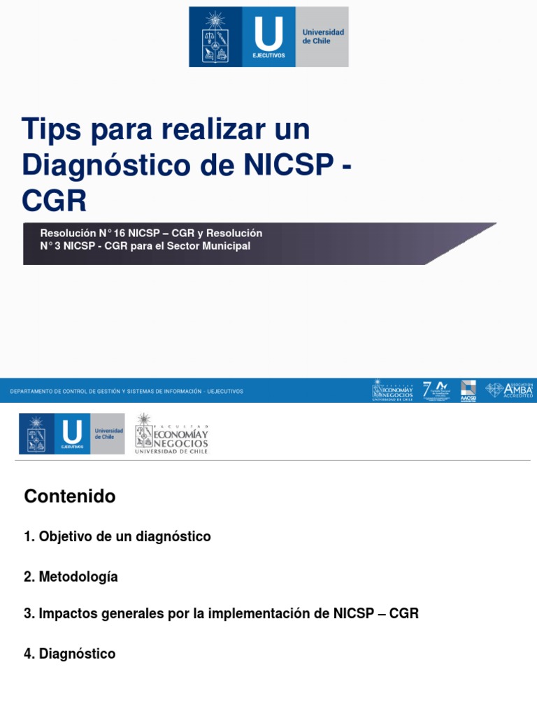 Tips para Diagnostico NICSP - CGR PDF | PDF | Depreciación | Contabilidad