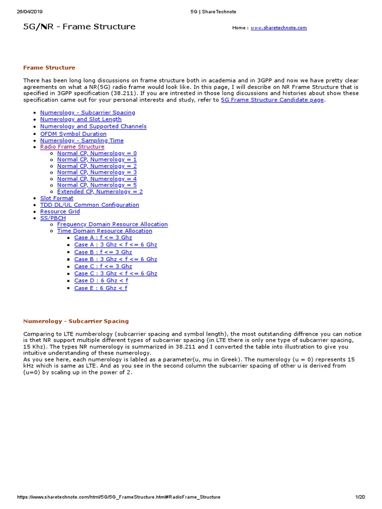 5G - ShareTechnote FRAME | PDF | Orthogonal Frequency Division ...