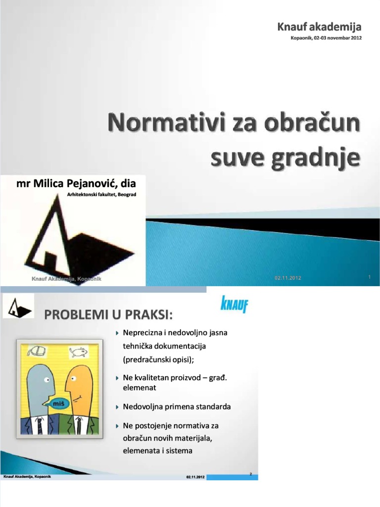 Knauf Akademija Skripta Sa Predavanja 9063091 | PDF