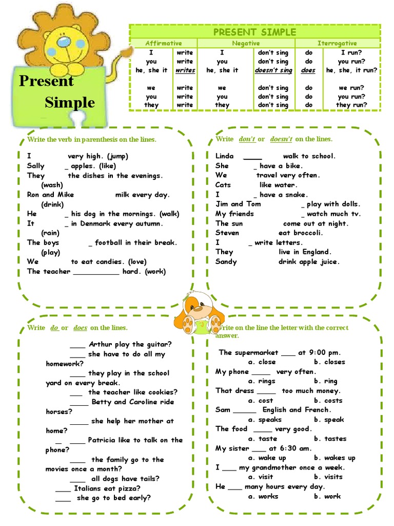 Present Simple | PDF