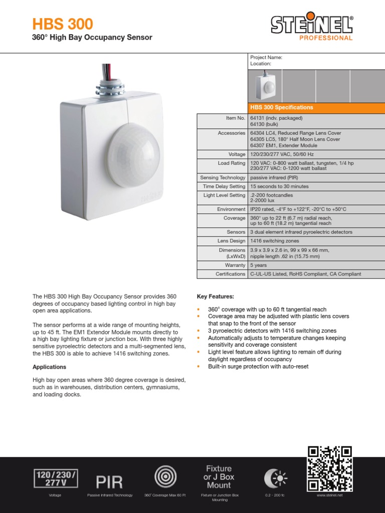 High Bay Sensor for Warehouses | PDF | Technology & Engineering