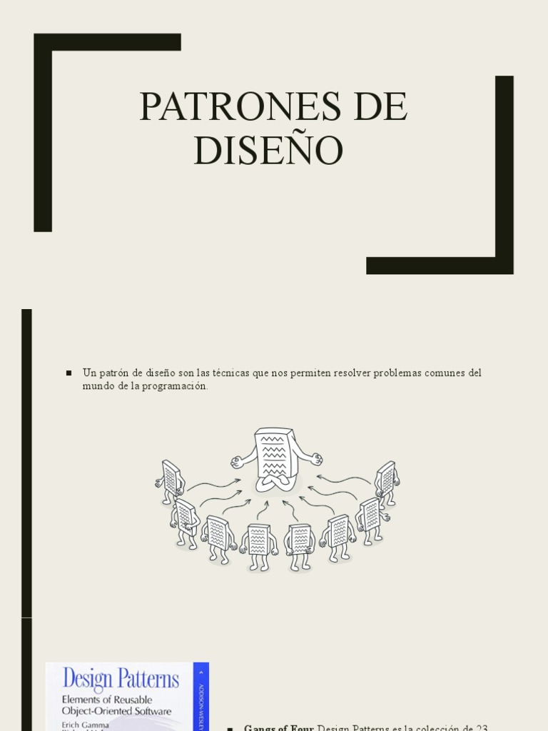 Patrones de Diseño | PDF | Objeto (informática) | Patrón de diseño de ...