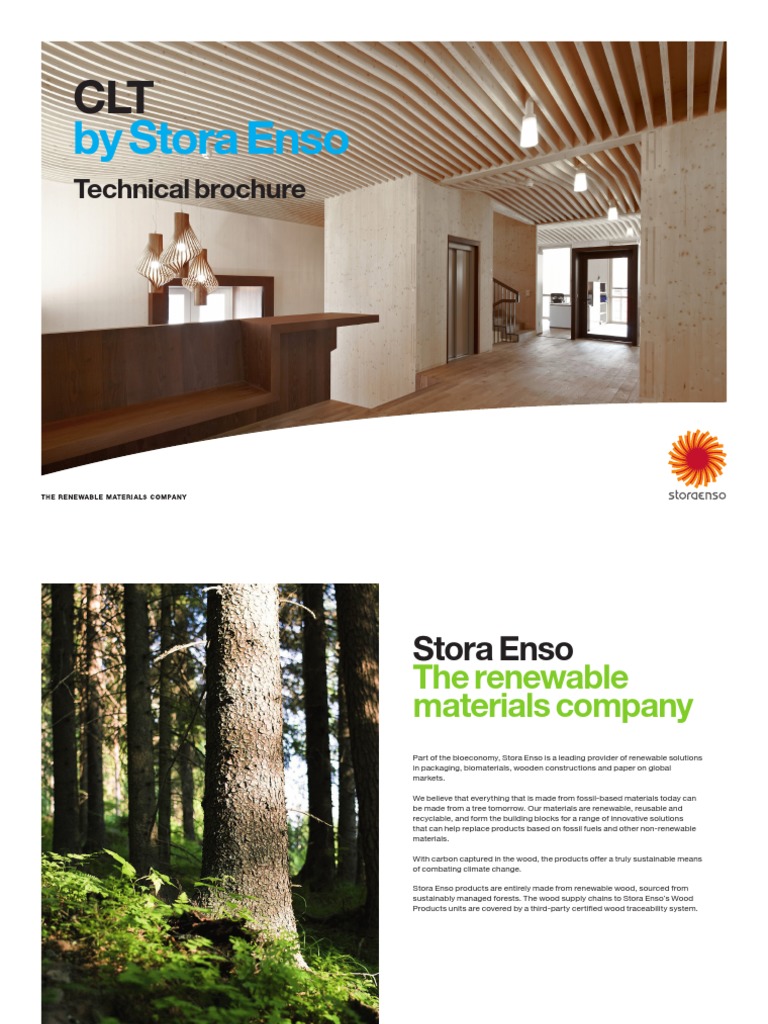 Stora Enso CLT Technical Brochure | PDF | Building Insulation | Drywall