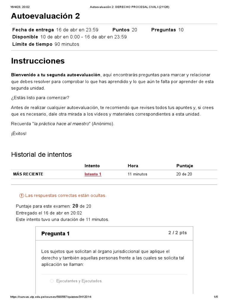 Autoeva 2 | PDF | Derecho