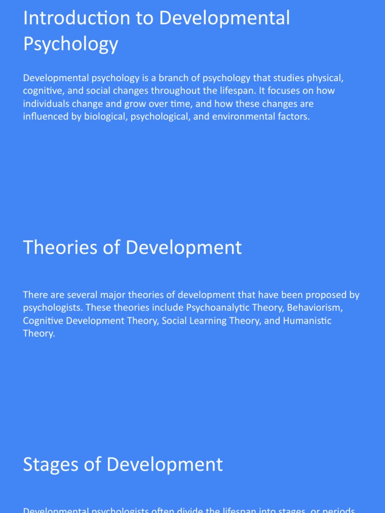 Developmental psychology Powerpoint.pptx | PDF | Developmental ...