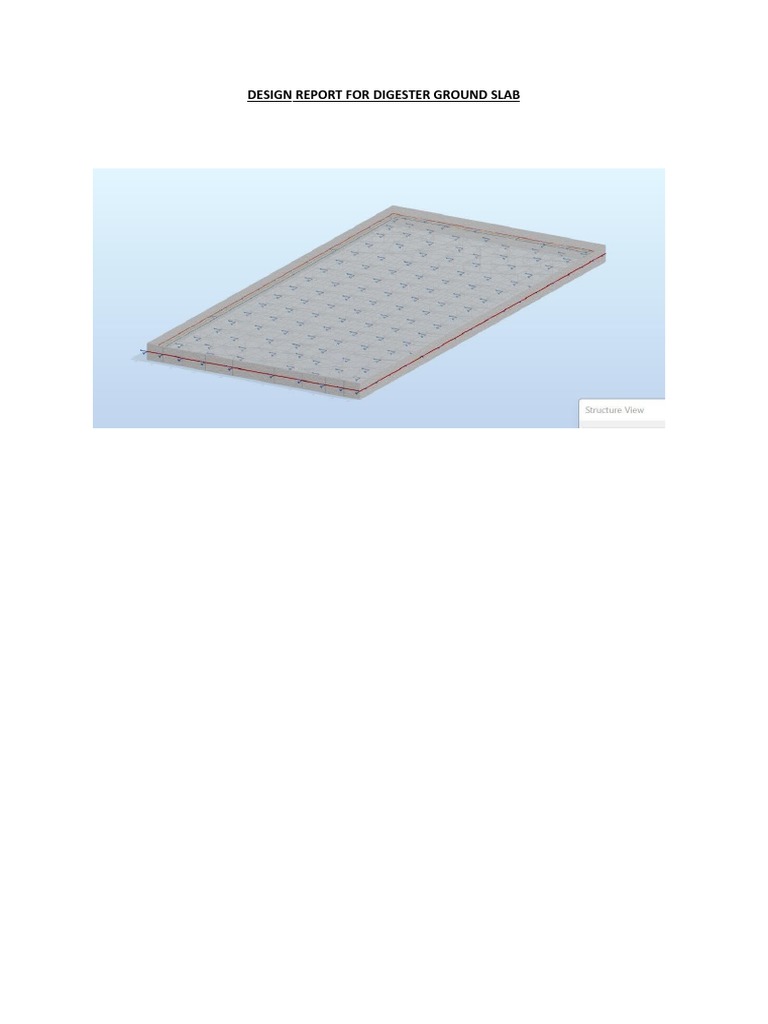 Full Design Report For Digester Slab | PDF | Concrete | Mechanical ...
