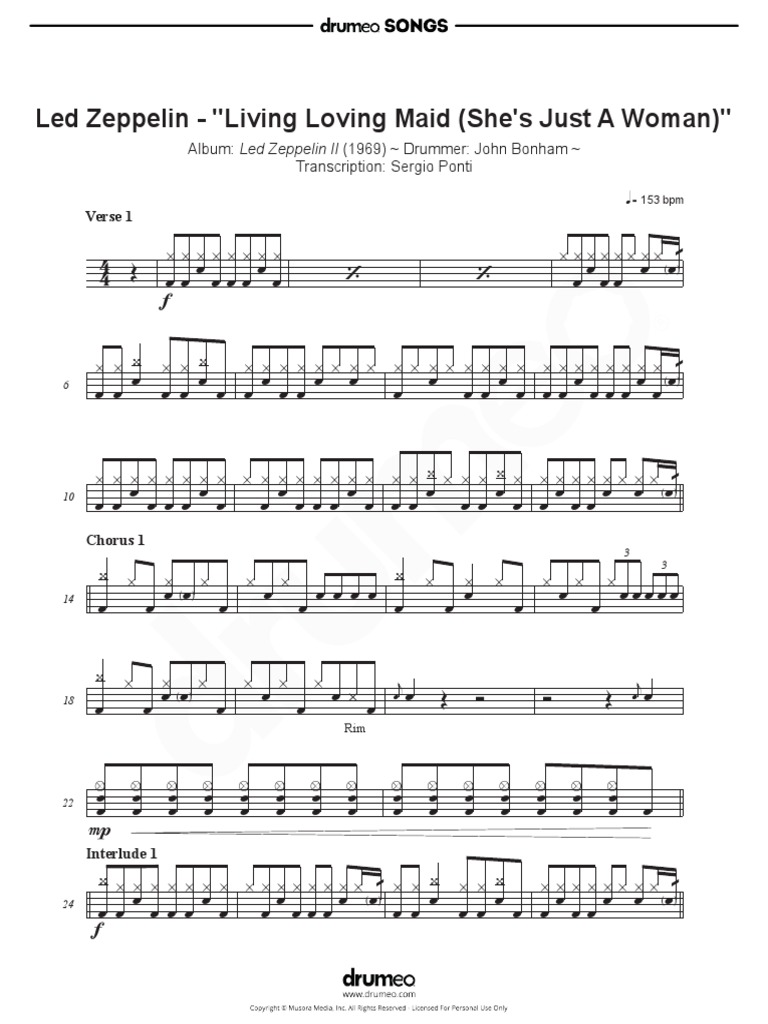 Led Zeppelin Living Loving Maid | PDF | jimmy Page | Musique britannique