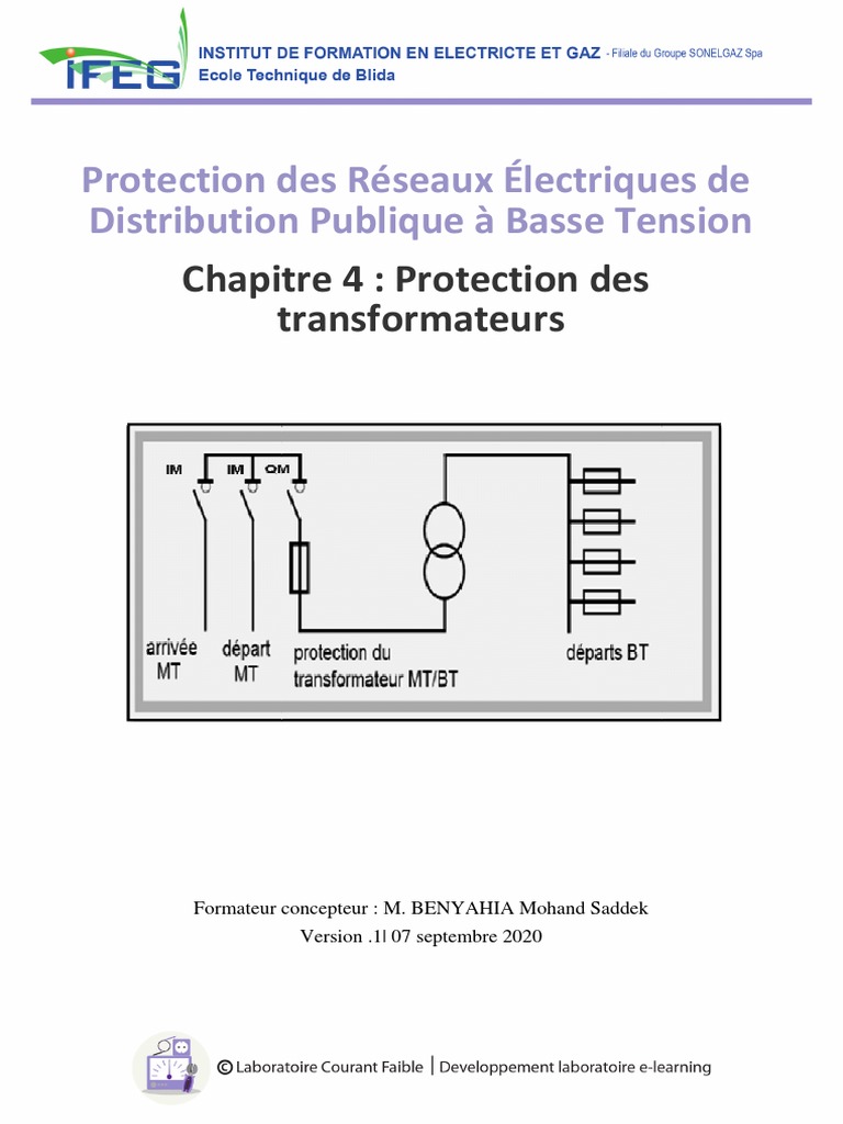 Chapitre 4 Protection Des Transformateurs | PDF | Transformateur électrique | Électricité