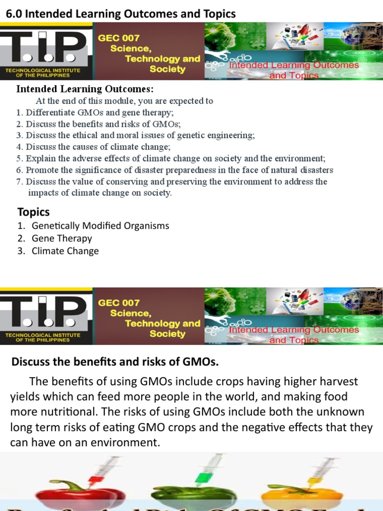 GMOs, Gene Therapy, and Climate Change Insights | PDF | Genetic ...