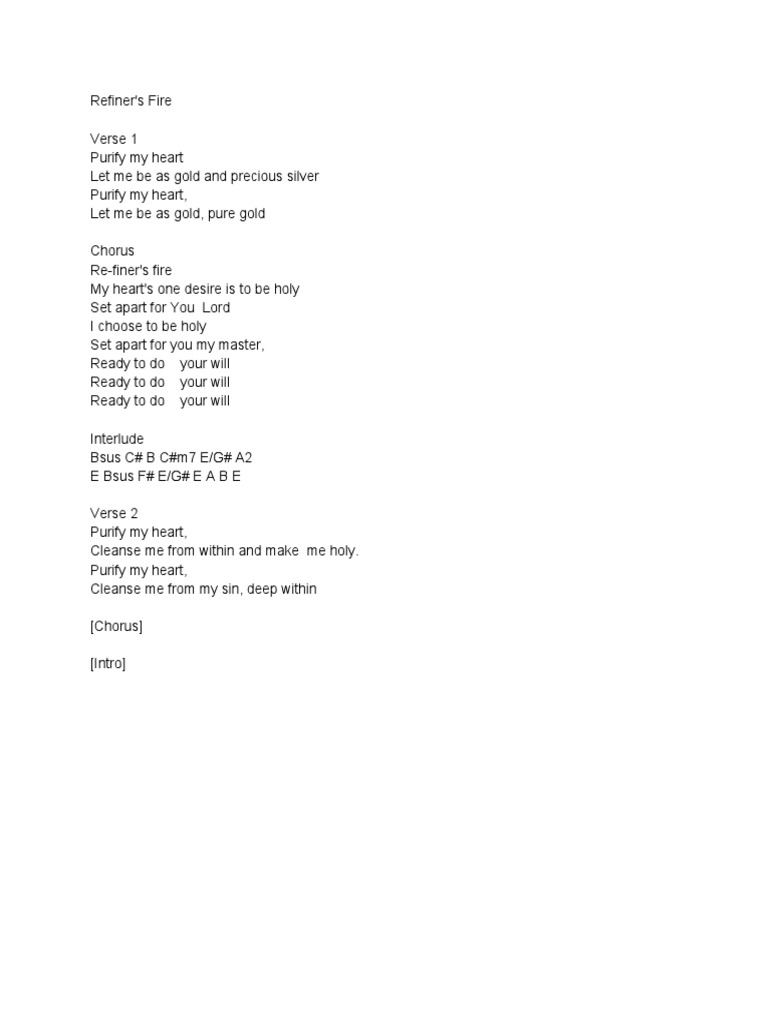 Refiner's Fire | PDF