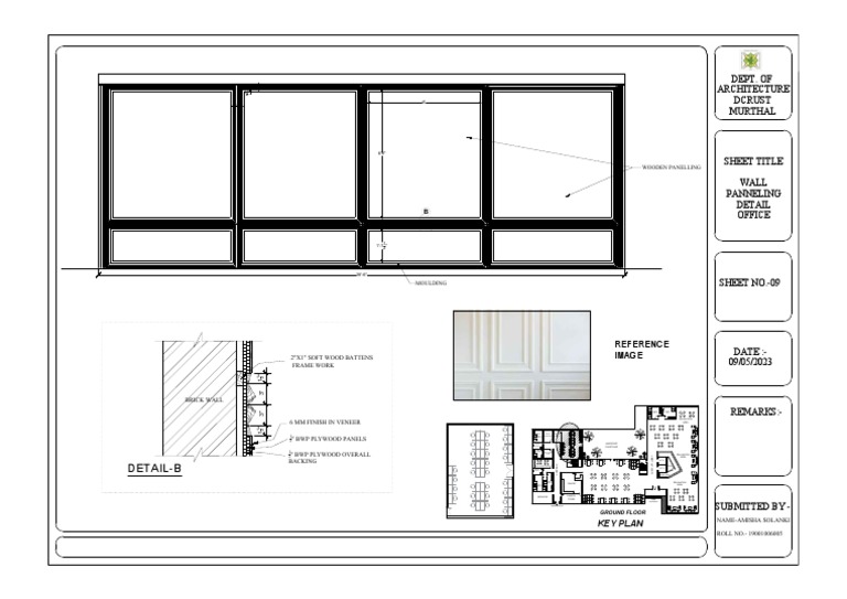 Wall Paneling Detail Sheet | PDF | Building Engineering | Local ...