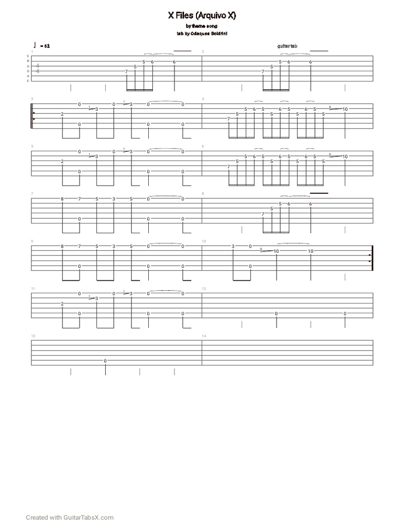 Theme Song - X - Files - Arquivo - X | PDF