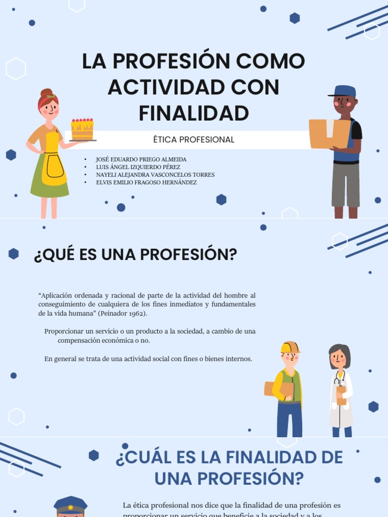 La Profesión Como Actividad Con Finalidad | PDF