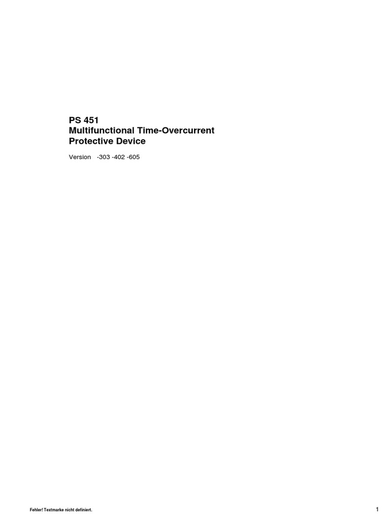 PS451 Manual | PDF | Power Supply | Alternating Current