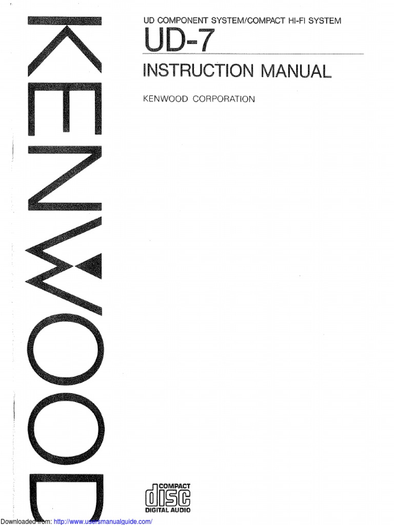 UD-7 HiFi System Manual | PDF