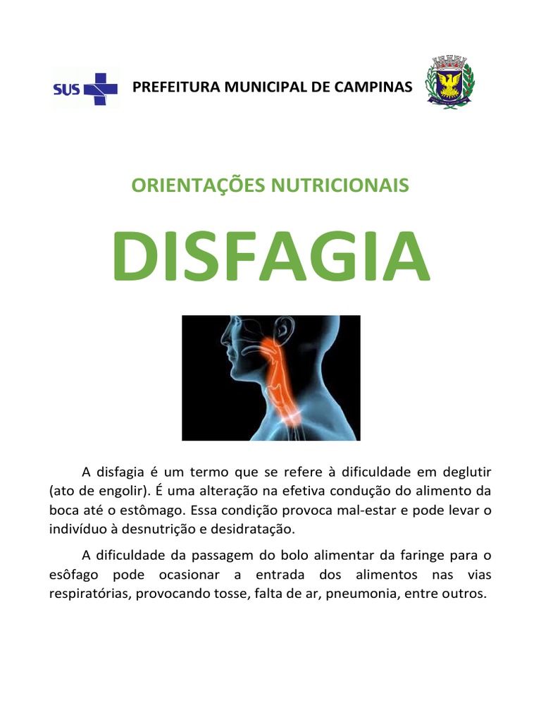 Orientacoes_Nutricionais_Disfagia | PDF | Alimentos | Comidas e bebidas