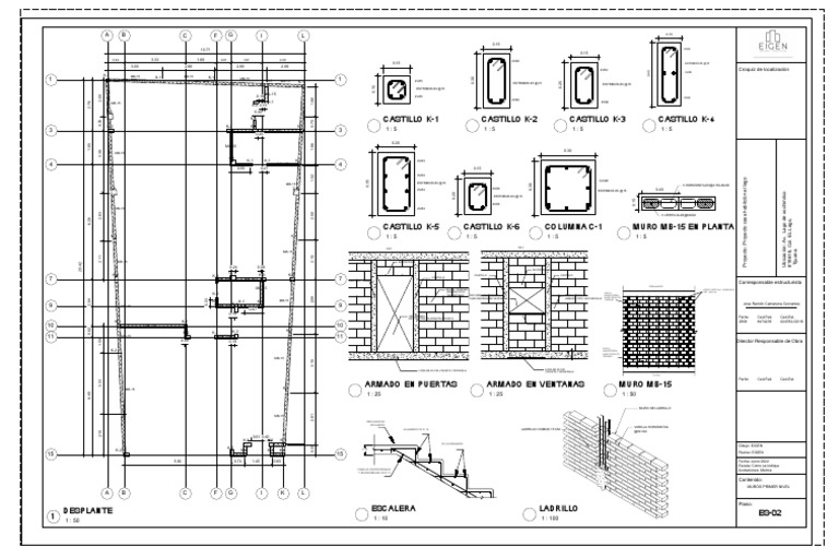 CASA VEGA FINAL (1) (1) - Plano - ES-02 - MUROS PRIMER NIVEL-Layout1 | PDF
