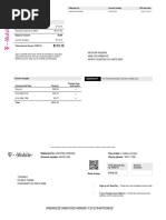 2022 T Mobile Cell Phone Bill Template | PDF