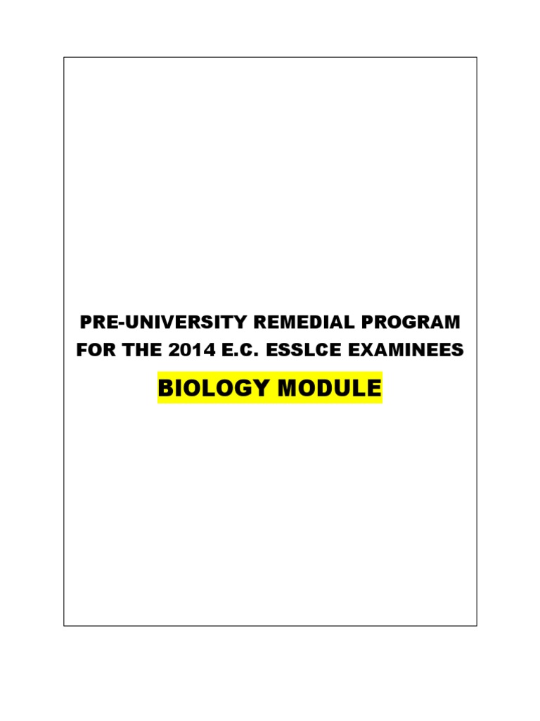 Biology Remedial Module PDF | PDF | Nucleotides | Rna