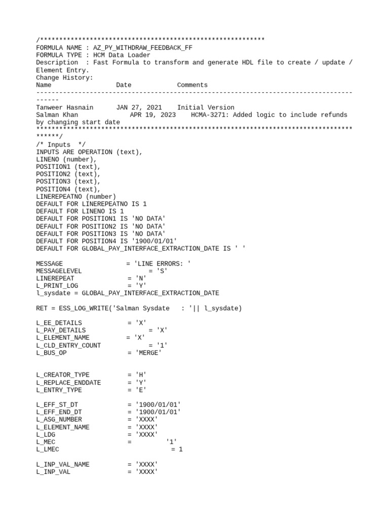 Az Py Withdraw Feedback FF | PDF | Data Management | Data