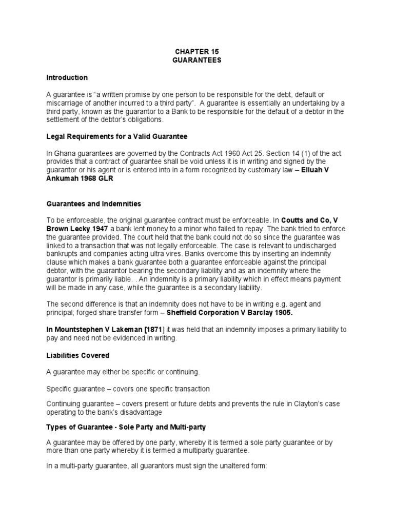 Banking Guarantees Explained | PDF | Guarantee | Surety