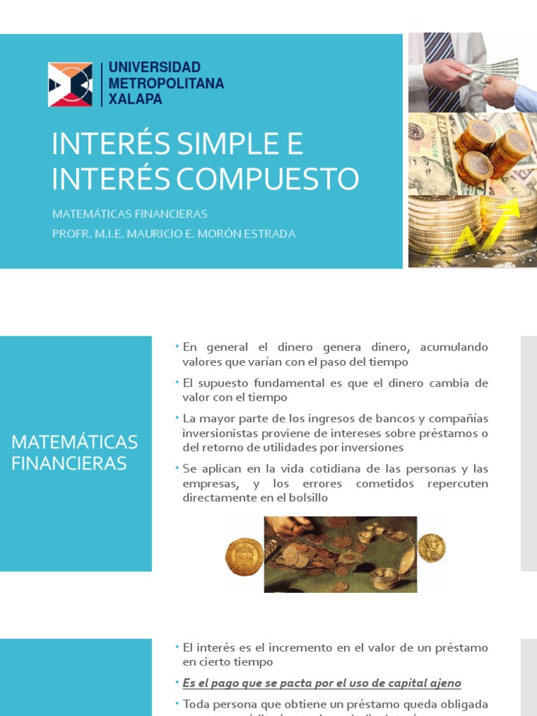 Interés Simple y Compuesto en Finanzas | PDF