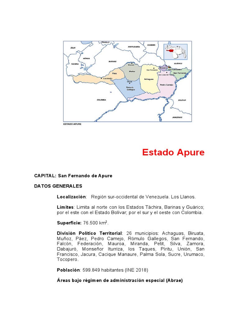 Apure | PDF | Venezuela | Turismo