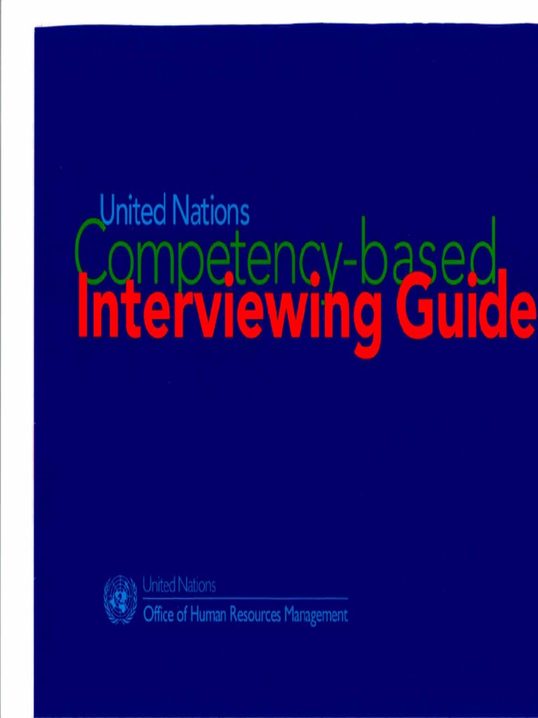 Competency-Based Interview Questions PDF | PDF