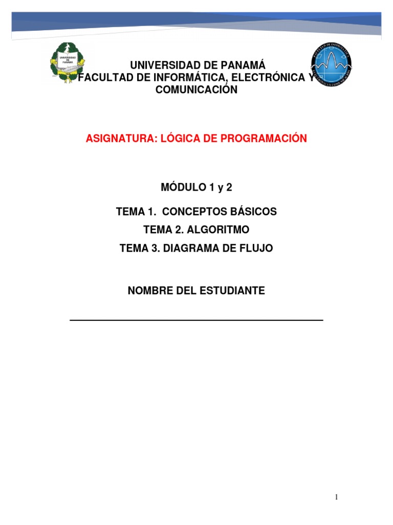 Modulo - Logica-Programación COMPLETO V2 PDF | PDF | Algoritmos | Lenguaje de programación