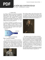 Clase 5 Hidrodinamíca Ecuación de Continuidad | PDF | Dinámica de fluidos | Fenomeno fisico