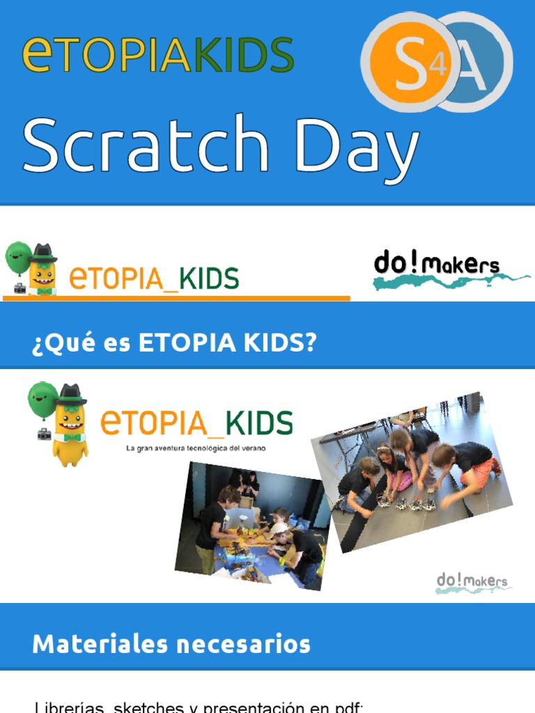 S4A Presentacion | PDF | Diodo emisor de luz | Arduino