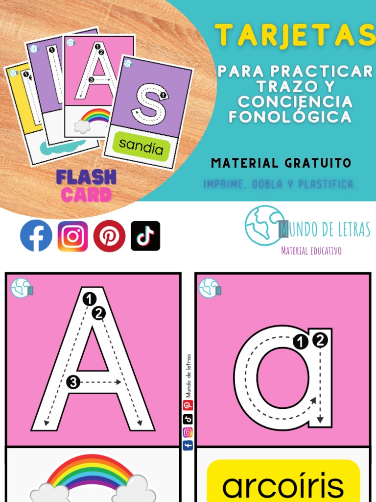 Flash Card Del Abecedario PDF | PDF