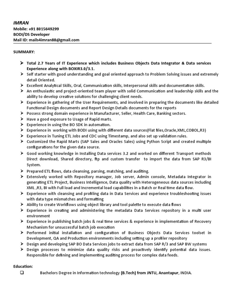 IMRAN | PDF | Databases | Information Technology