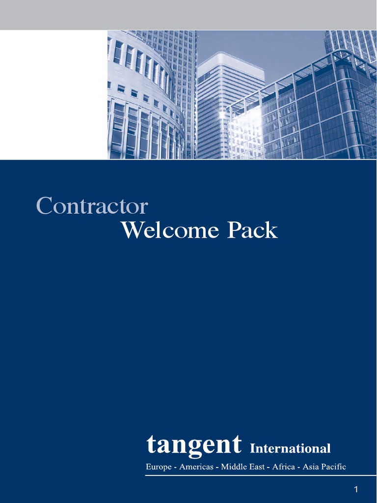 Contractor Welcome Pack | PDF | Invoice | Value Added Tax