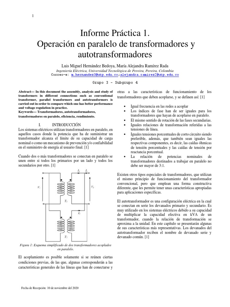 Laboratorio de Máquinas Informe 1 | PDF