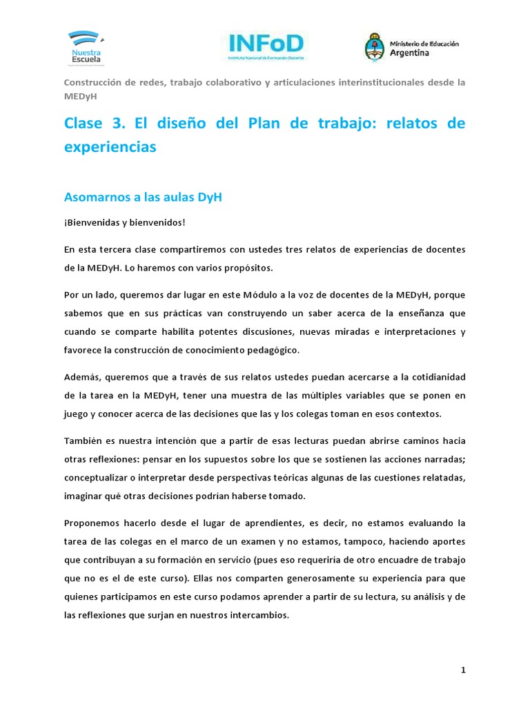 AEDH03 Clase3 | PDF | Enseñando | Maestros