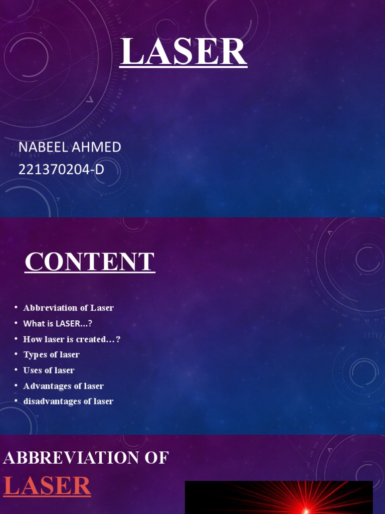 Nabeel 221370204 | PDF | Laser | Physical Sciences
