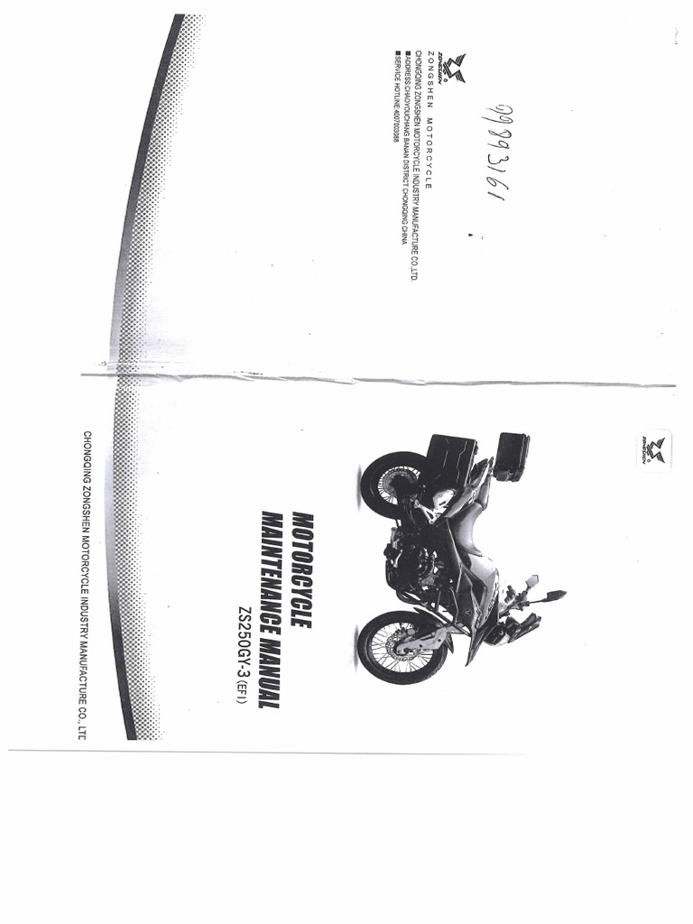 Manual Zongshen RX3 #1 1-15 | PDF