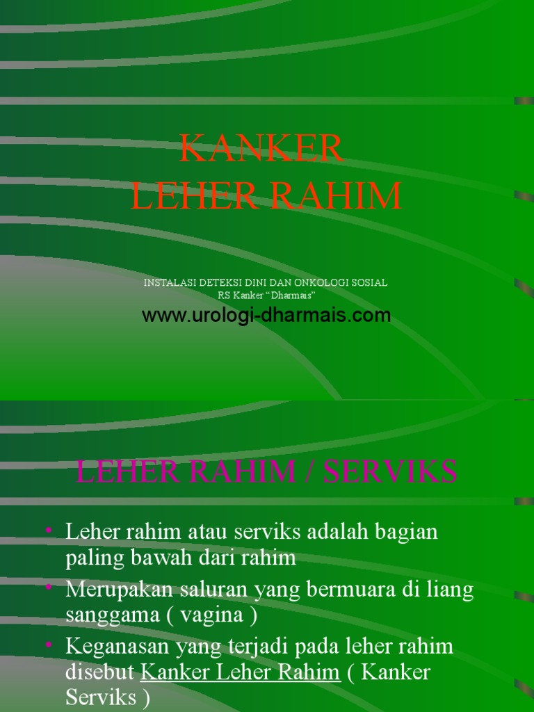 Deteksi Dini Kanker Leher Rahim | PDF | Gaya Hidup