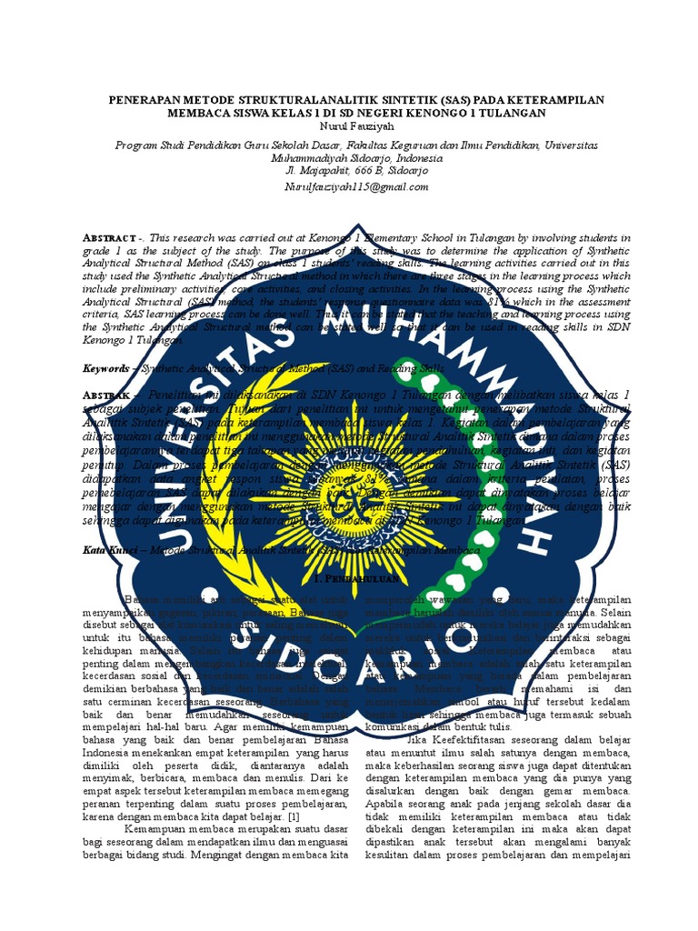 Metode SAS Tingkatkan Membaca Siswa | PDF