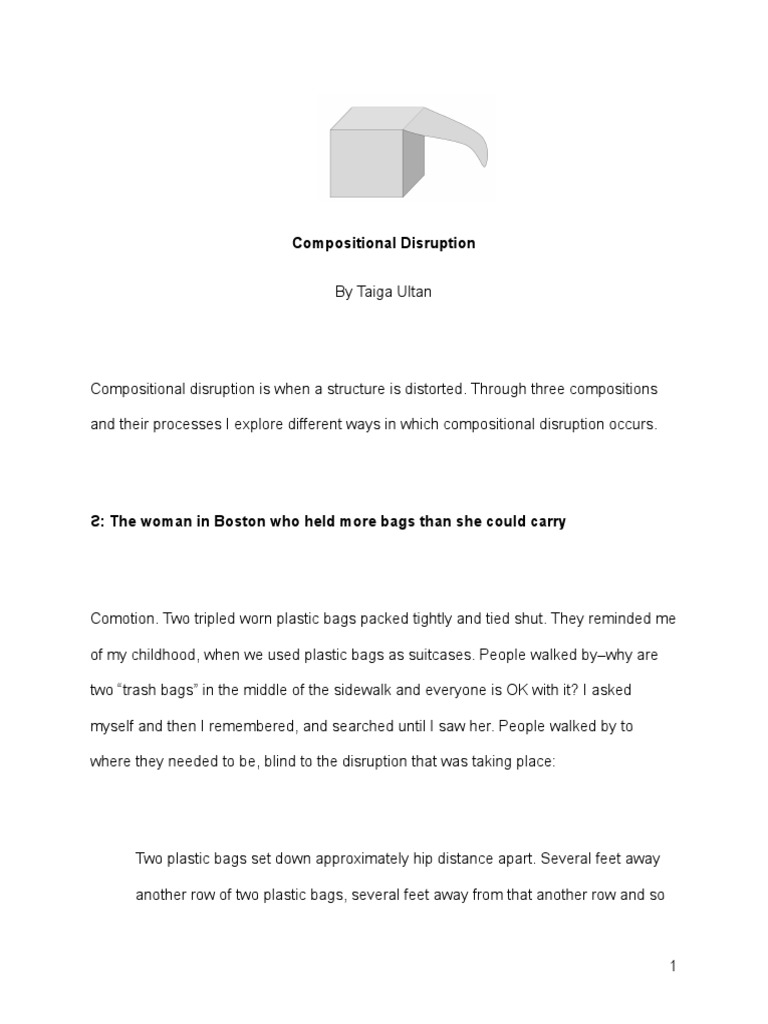 Compositional Disruption - Taiga Ultan PDF | PDF | Logic | Thought