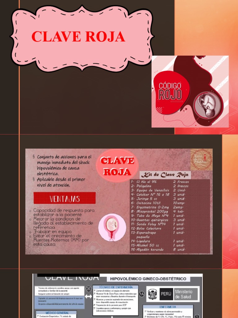 Clave Roja | PDF | Periodo posparto | Parto